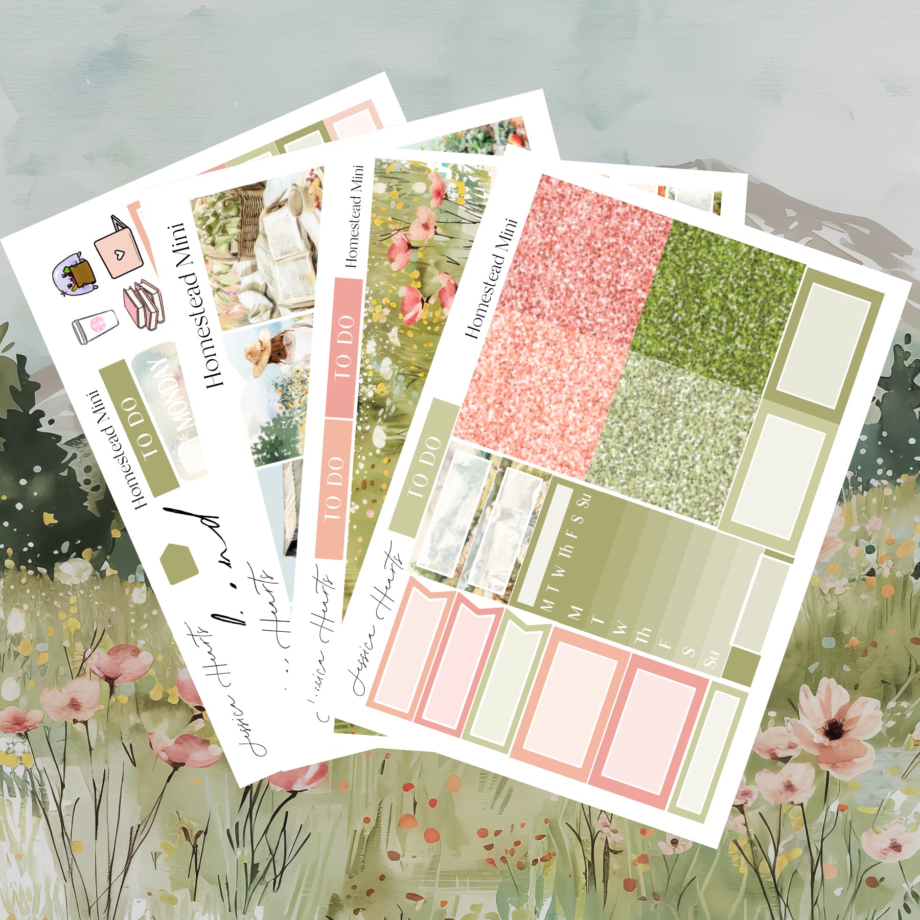 Homestead MINI Sticker Kit | Jessica Hearts