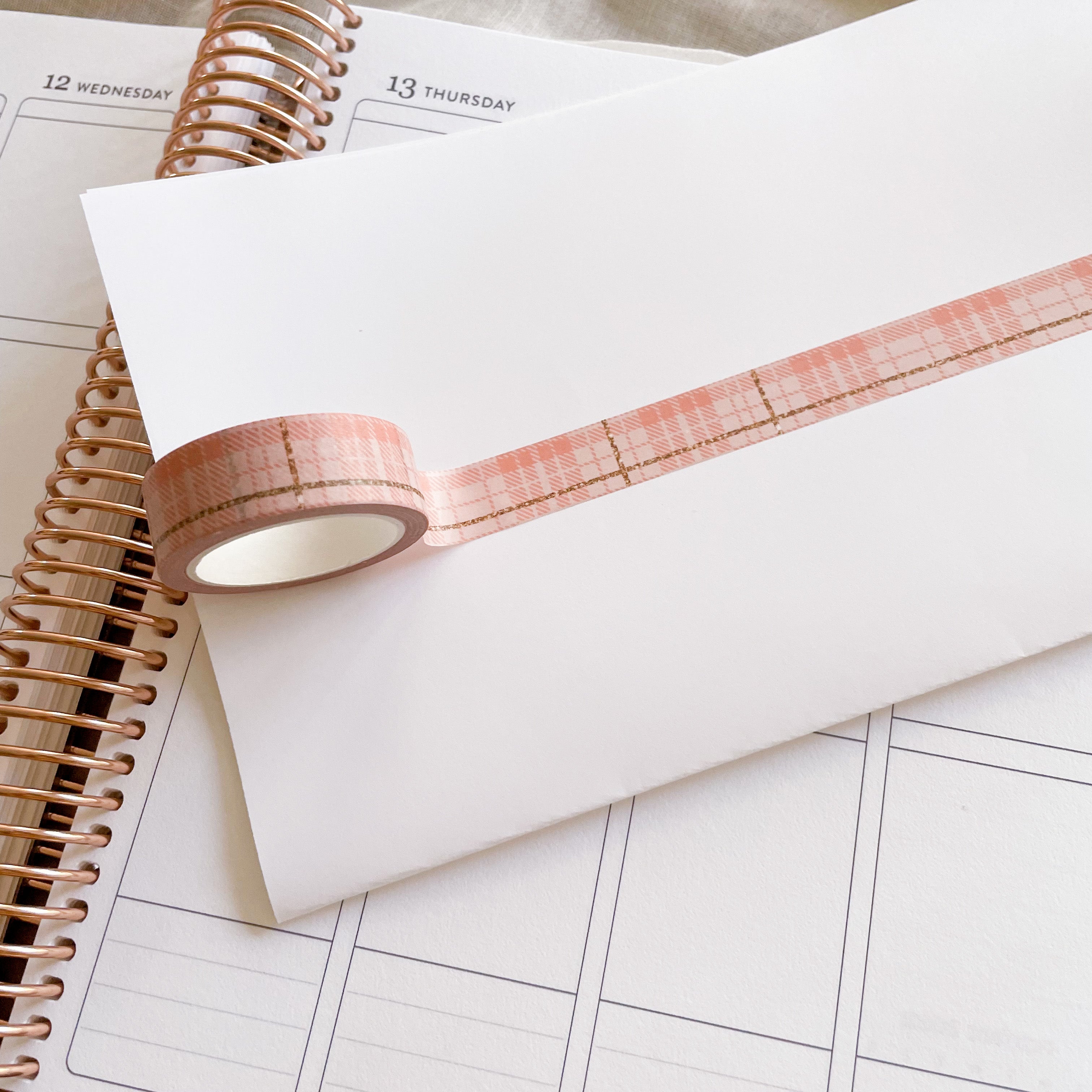 Fall Plaid Washi Tape | Jessica Hearts